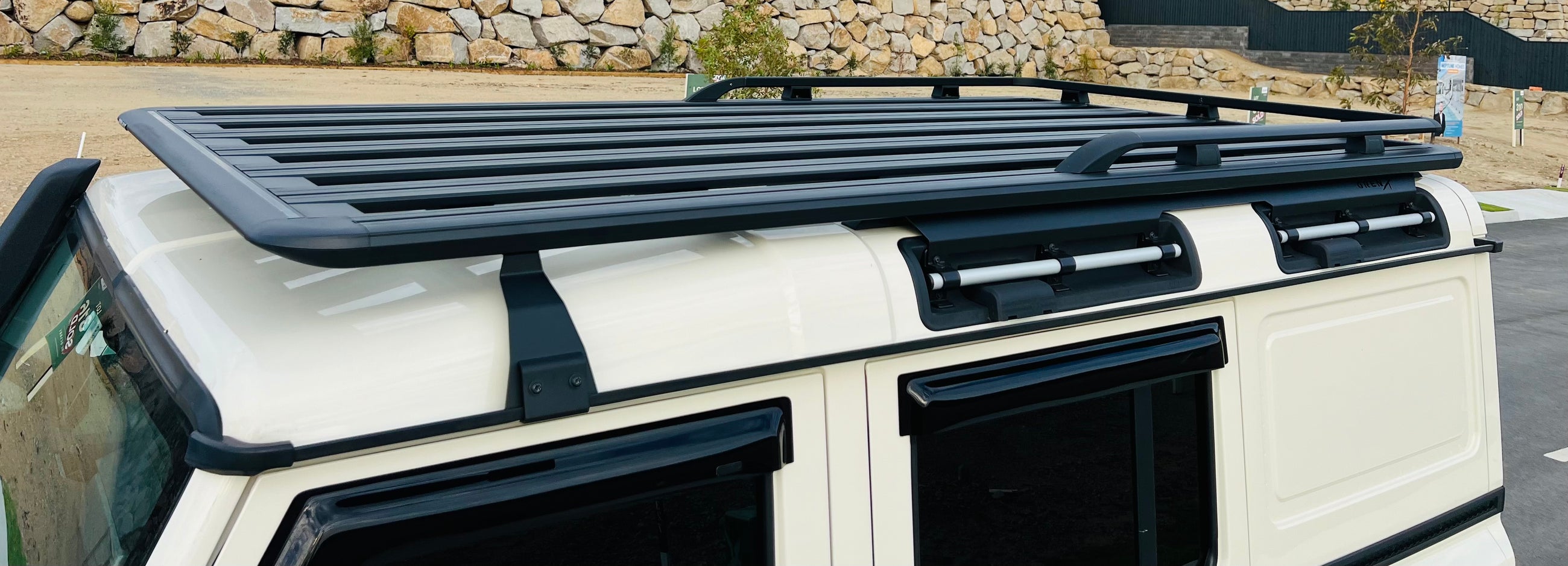 GrenX Full Length Ultra Low Profile Roof rack system 2700L Ineos Grena